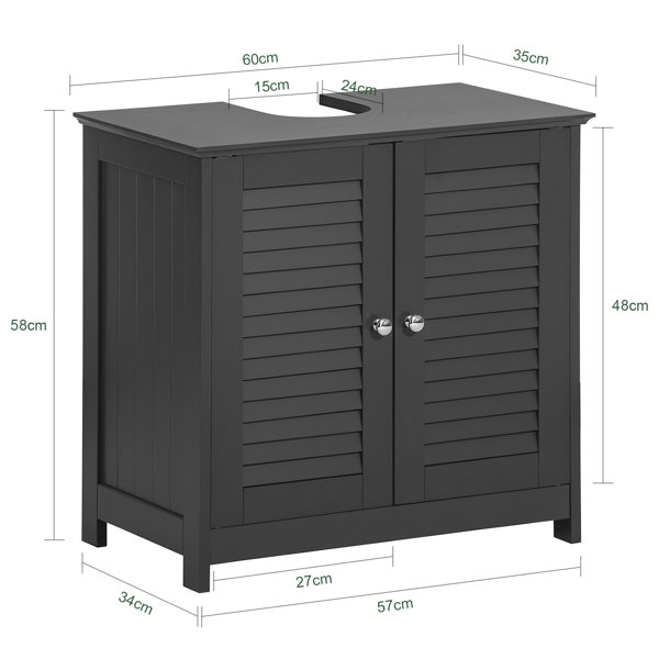 Black under sink unit store